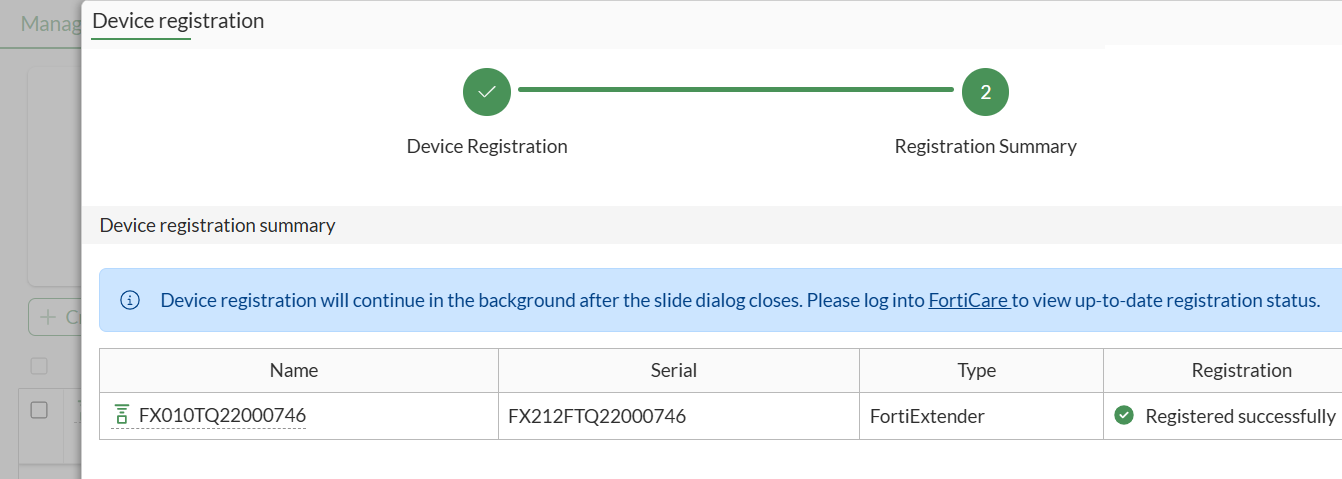 Add GUI support for FortiCare registration for FortiExtender 7.6.3 | FortiGate / FortiOS 7.6.0 ...